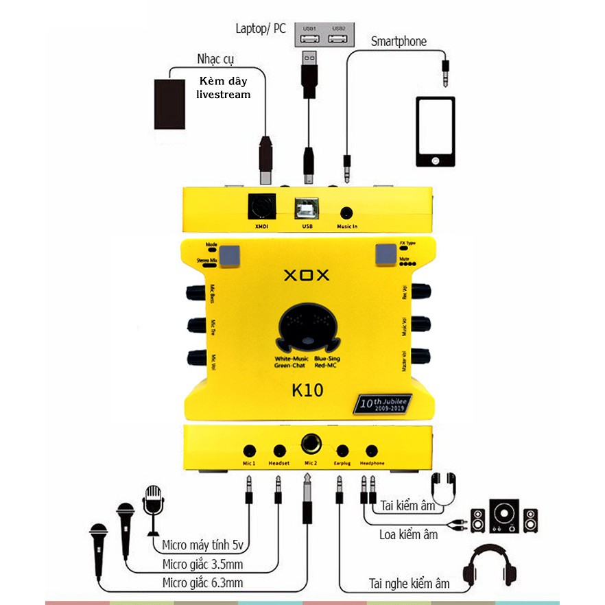 Sound Card Thu Âm XOX K10 2020 - Sound Tech
