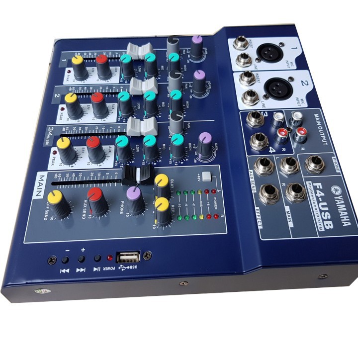Mixer Yamaha F4 Bluetooth-Thiết Bị Livestream-Âm Thanh Cao Cấp - Sound Tech